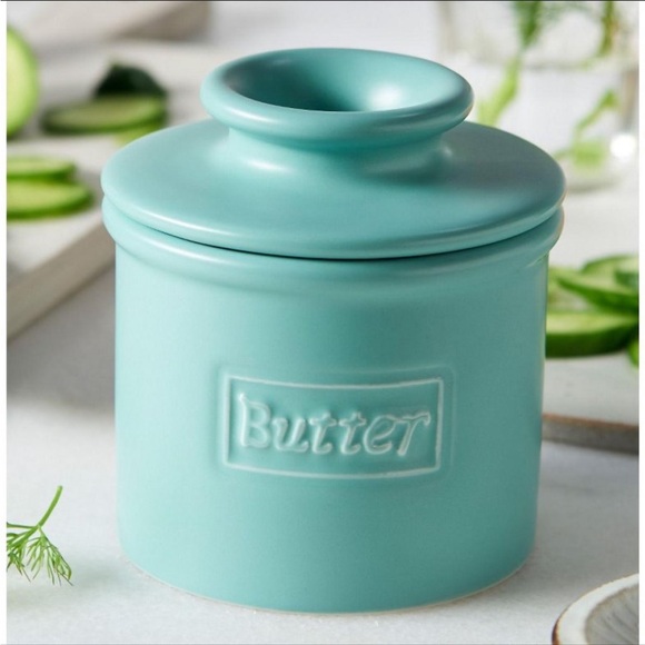 Butter Bell | Kitchen | Caf Matte Aqua Butter Bell Crock | Poshmark